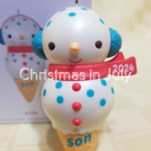 Hallmark | Accents | Hallmark 224 Son Snowman Ice Cream Cone Family ...